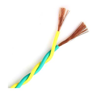 Cina 0.75/1/1.5/2.5mm2 PVC isolato fili elettrici a coppia tortuosa per applicazioni flessibili in vendita