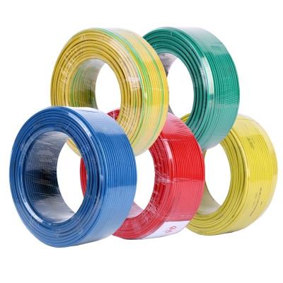 China Eenkernige H07VR H07VU PVC geïsoleerde koperen geleider elektrische draad 2,5 mm Te koop