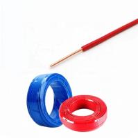 China Solid PVC Insulated Electrical Wire 6mm Copper Conductor 450/750V for sale