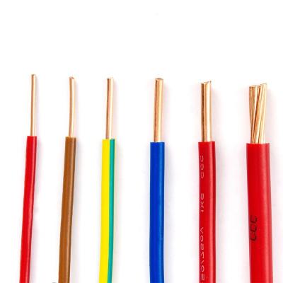 China 6 mm-50 mm H07V-R H07V-U PVC aislado Cable conductor de cobre para el cableado de la casa en venta