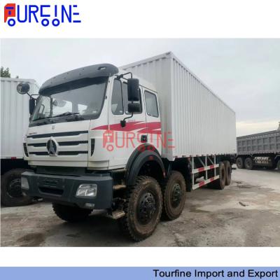 China Beiben 8×8 420HP Heavy Duty Van Cargo Truck for sale