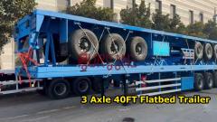 Heavy Duty 3 Axle 40FT Flatbed Trailer for Efficient Logistics