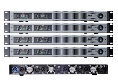 China 1U Digital power amplifiers Class D light weight Silver modern pannel 4 channels 5200 watts for sale