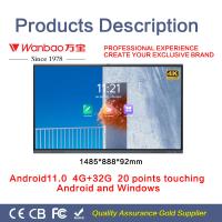 China Android 11 Interactive Flat Panel Display 20 Points Touch For Conference Education for sale