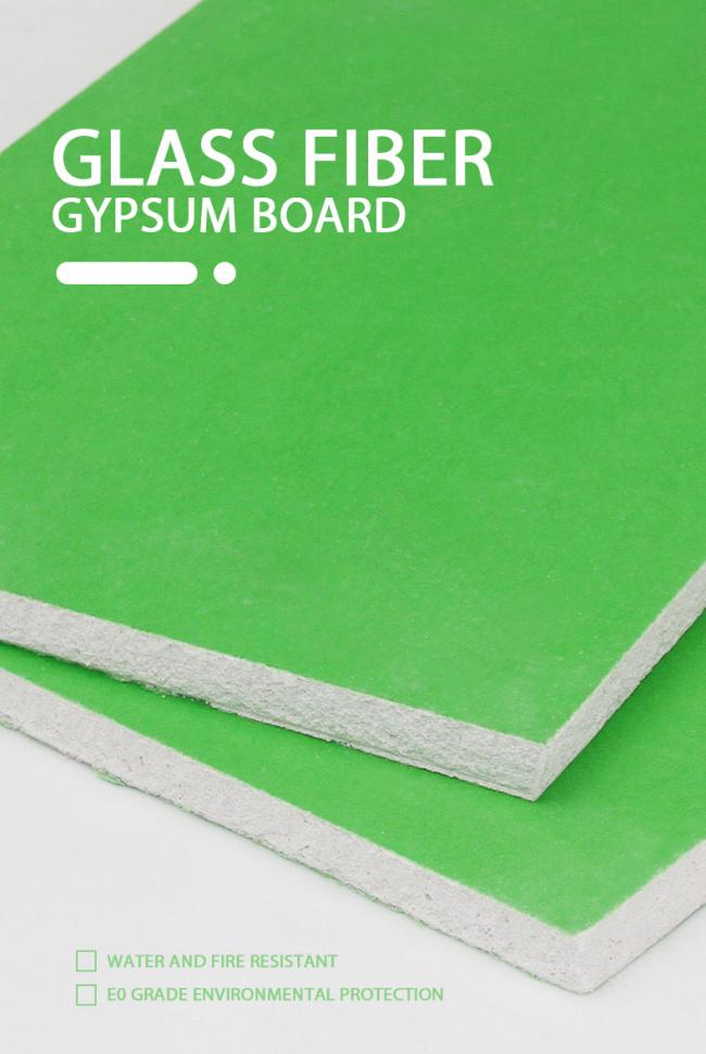 Water resistant gypsum board sample