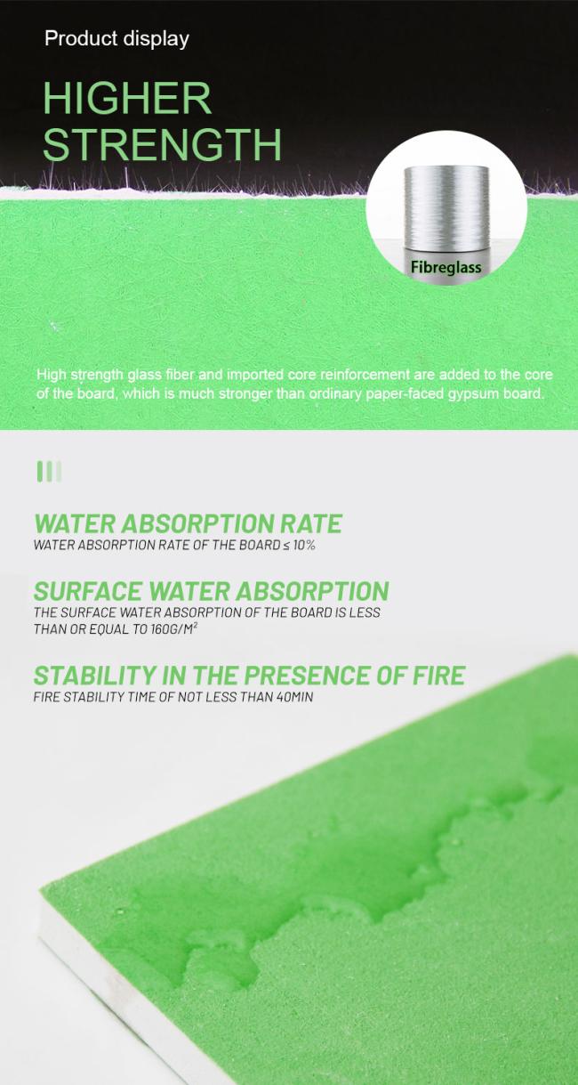 Gypsum board installation example