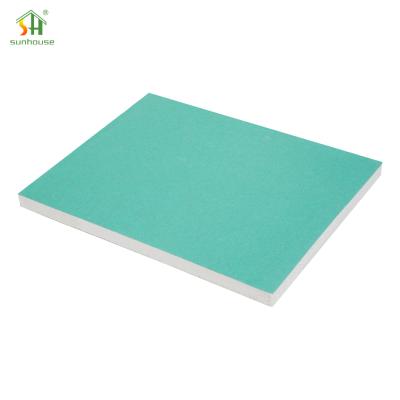 China 12mm brandwerende en waterdichte gipsplaat voor plafond- en wandinstallatie Te koop