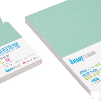 China Water Resistant Gypsum Board 12mm Thickness 4x8ft Size for sale