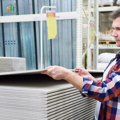 China 1220x2440mm Moisture Proof Gypsum Board 9mm-15mm Thickness for sale