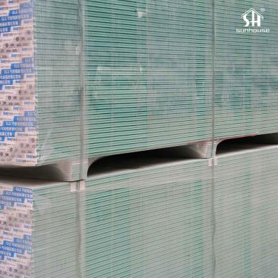 China Moisture Resistant Gypsum Board for Ceiling and Interior Walls Lightweight Fire Resistant Durable Panels Smooth Surface for sale