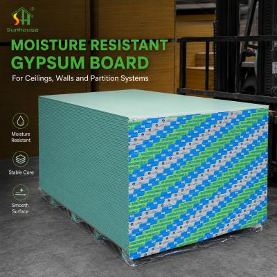 China Paper Faced Plasterboard Panel with Dense Gypsum Core Strong Face Bond and Clean Edges for Interior Partition Projects for sale