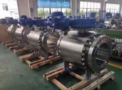 China Trunnion mounted forged steel ball valve for sale