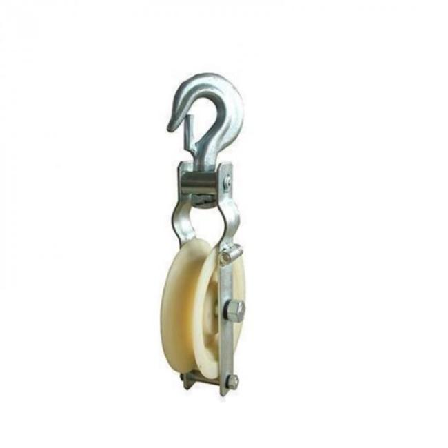 Three Bundled SHD Conductor Pulley Block Line Stringing With Nylon Wheel 2