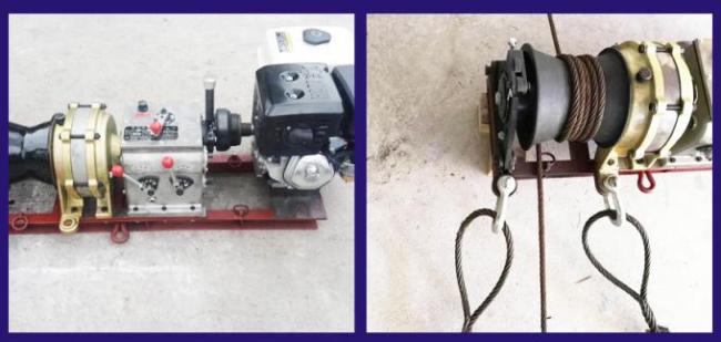6.6KW Planetary Gearbox Tugger Cable Winch Puller 0