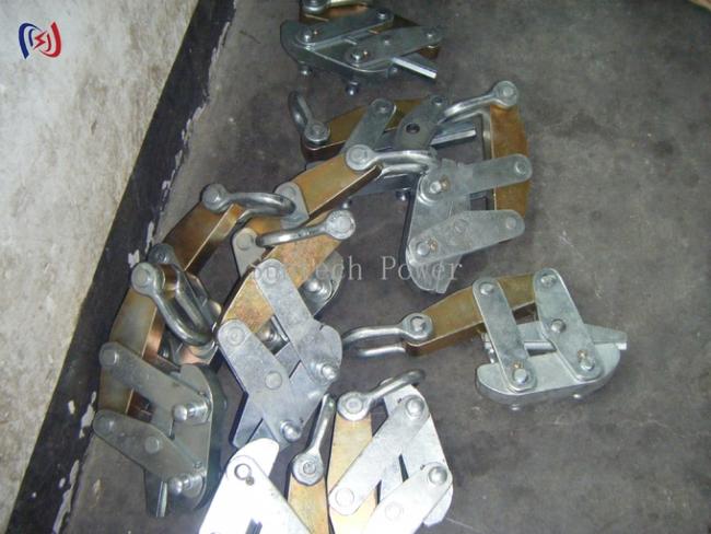 Anti Twist Steel Rope Conductor Gripper Cable Pulling Clamp Stringing Of Transmission Line 0