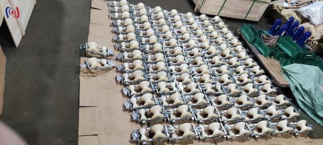 Double Sheave Block For Changing Line Suitable For Exchanging Overhead Grounding Wire With OPGW Operation 0