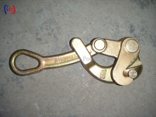 Single Cam Wire Cable Clamp Earth come along clamps wire grips For Steel Strand 0