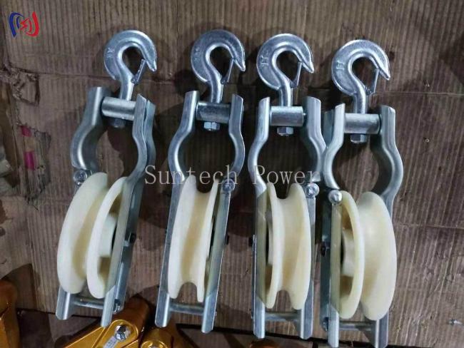 Industrial Grade Single Sheave Block in operation