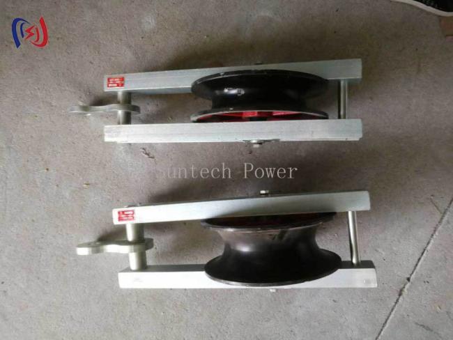 High Speed Turning Block in operation during cable installation