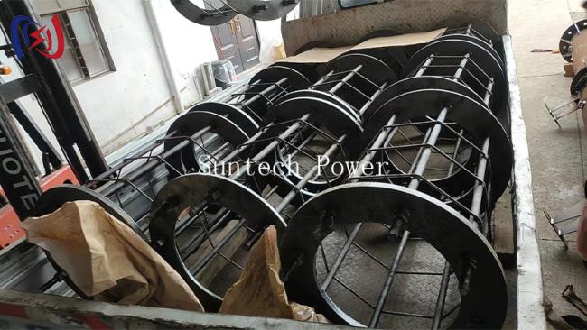 Professional ground anchor bolts set for power line construction