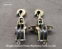 China 30KN 100KN Double Sheave Hoisting Tackle Conductor Stringing Tools for sale