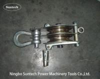 China Two Open Type Hook Pulley Block 30kN Conductor Stringing Tools for sale