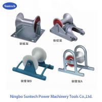 China Galvanized Aluminum Roller Underground Tools Straight Line Cable Roller for sale