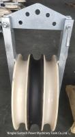 China MC Nylon Sheaves Conductor Stringing Blocks Transmission Line Construction for sale