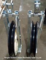 China Transmissioin Line Cable Pulling Conductor Pulley Stringing Blocks for sale