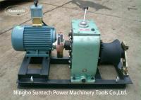 China Overhead Line Diesel Engine Cable Winch Puller With Belt Driven for sale