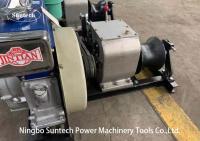 China Overhead Line Diesel Engine Cable Winch Puller With Belt Driven for sale