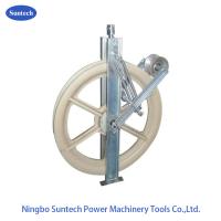 China 60kn Conductor Stringing Blocks Transmission Line Grounding Roller for sale