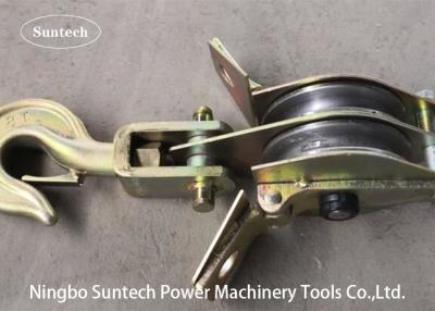 China Two Open Type Hook Pulley Block 30kN Conductor Stringing Tools for sale