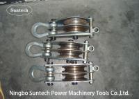 China 30KN 100KN Double Sheave Hoisting Tackle Conductor Stringing Tools for sale