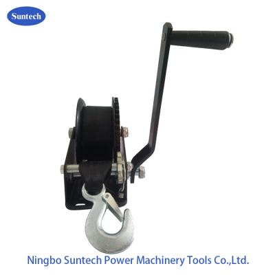 China ISO Portable 545kg Trailer Hand Winch With Brake for sale
