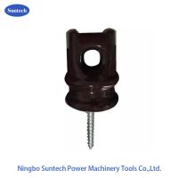 China Transmission Line Screw Electrical Ceramic Insulators Low Voltage for sale