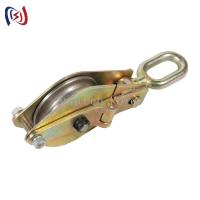China 30KN 100KN Double Sheave Hoisting Tackle Conductor Stringing Tools for sale