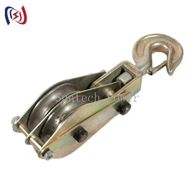 China Hoisting Tackle 20KN Conductor Wire Stringing Tools Pulley Block for sale