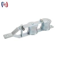 China Double Sheaves Optical Fiber Cable Stringing Pulley Block 2KN OPGW Stringing Tools for sale