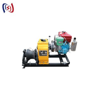 China 30KN SFJ Model Cable Winch Puller Accurate Positioning With Gasoline Engine for sale