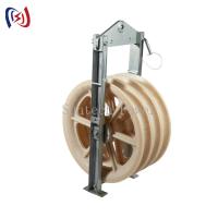 China 822 SHDN Three Nylon Sheaves Wire Stringing Conductor Pulley Block for sale