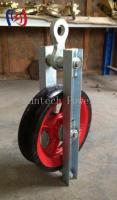 China High Speed Turning Block Single Steel Sheave Conductor Stringing Blocks for sale