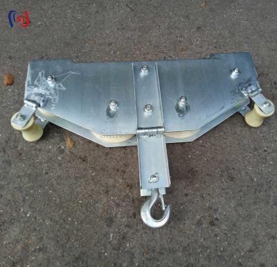 China Four Sheaves Combined Block Optical Fiber Cable Pulley Block OPGW Quadrant Block Combined Type for sale