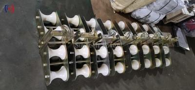 China Four Sheaves Combined Block Optical Fiber Cable Pulley Block OPGW Quadrant Block Combined Type for sale