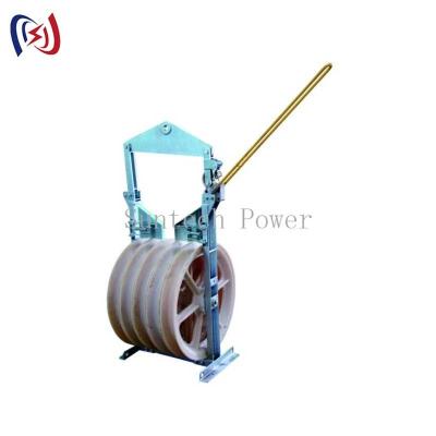 China 508 X 75MM Heavy Duty Wire Rope Pulley Conductor Stringing Blocks for sale