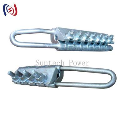 China Tipo de perno anti torsión de acero de la cuerda agarre de cuerda conductor de cuerda Come Along pinza en venta