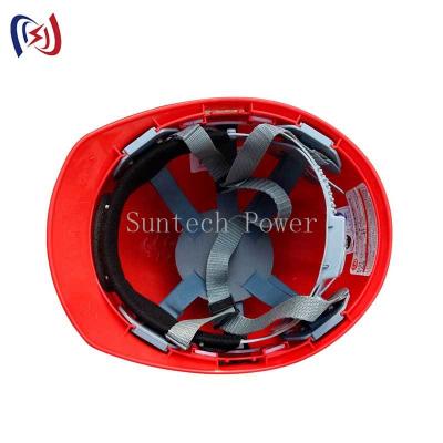 China Casco de seguridad industrial con forro amortiguador para trabajos de servicios públicos en venta