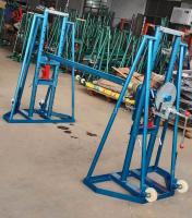 China Hydraulic Type Cable Reel Stand High Efficiency Reel Support For Grid Projects​ for sale