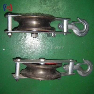 China Polea de tendido compacta para cable de puesta a tierra SHT-120x35 5-20KN en venta