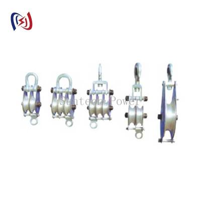 China Polipasto de polea de aluminio para tendido de conductores, carga 10-100KN en venta